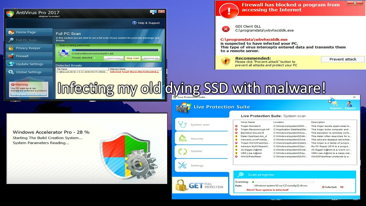 Infecting my old dying SSD with malware! - YouTube