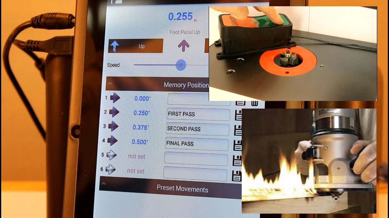 Router table Incremental Passes - MLCS PowerLift Pro - Android ...