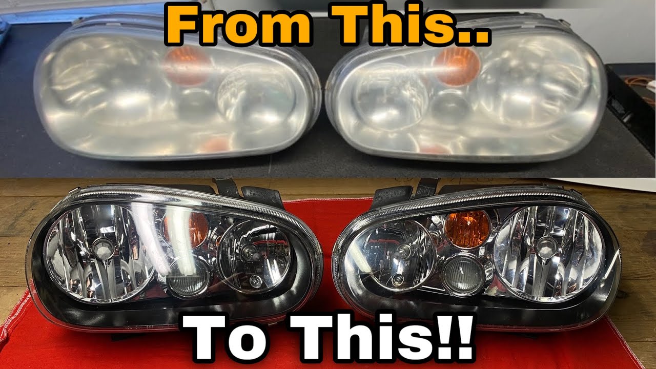 Mk4 337 GTI Headlight Restore - YouTube