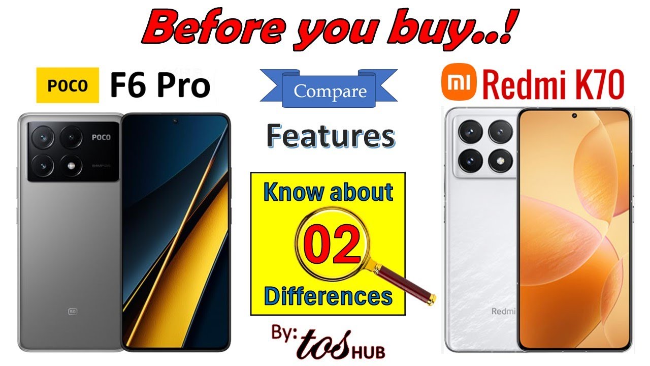 Poco F6 Pro Vs Redmi K70, Quick Comparison of 25+ features - YouTube