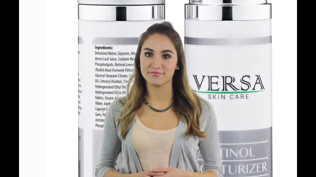 Versa Skin Care - How to use Retinol Moisturizer - YouTube