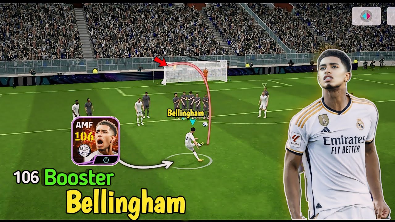 OMG!! 106 Bellingham Booster Card 😮‍💨 - Highest Midfielder in a game ...
