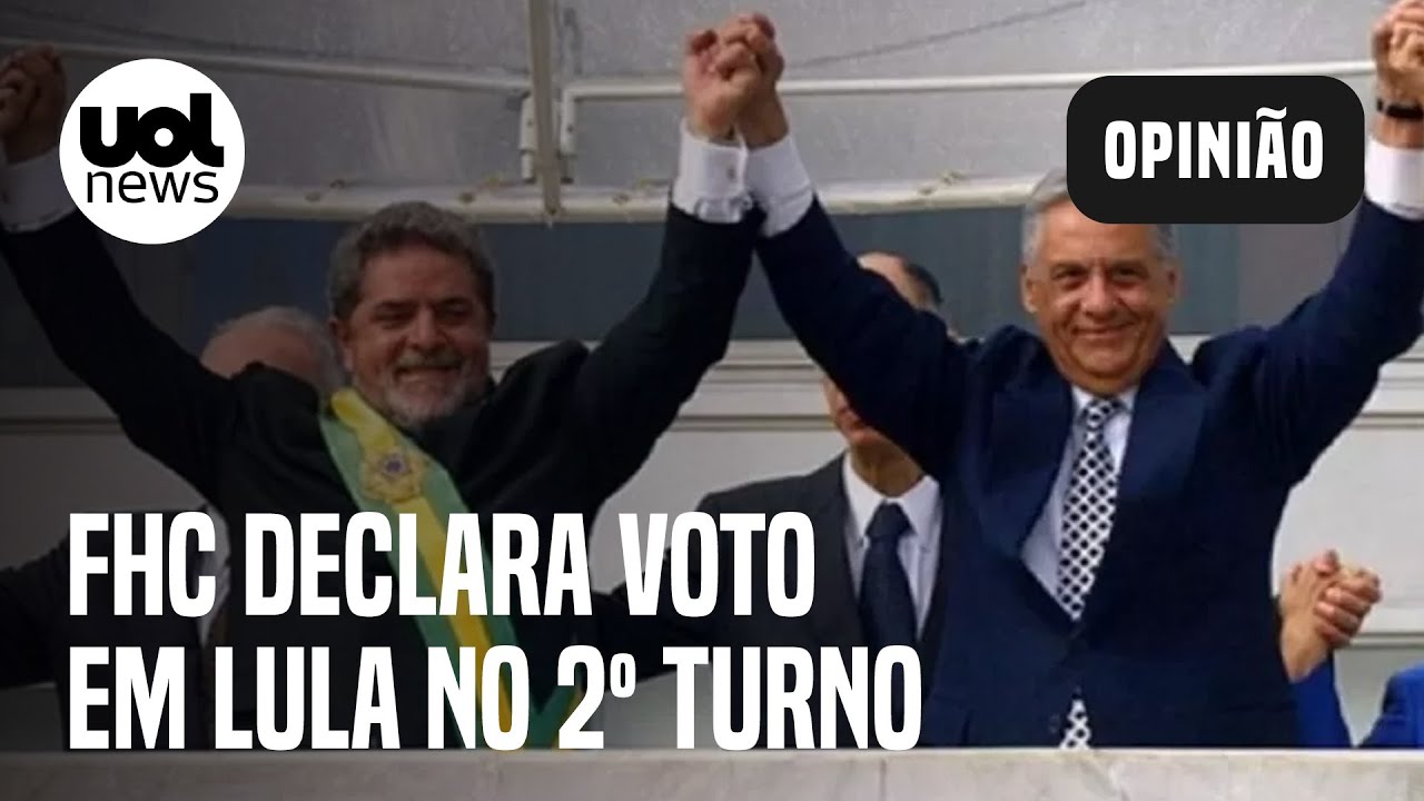 Lula recebe apoio de FHC no segundo turno: 'Voto em Luiz Inácio Lula da ...