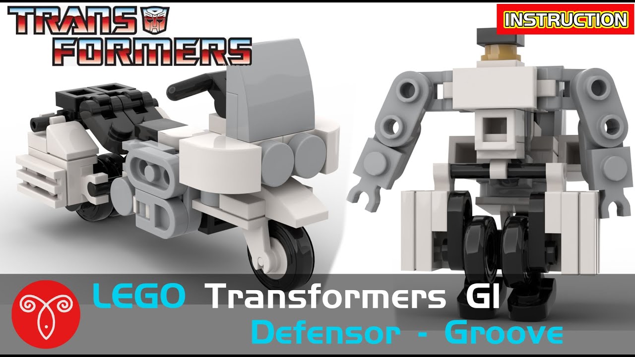 Lego Transformers MOC G1 Defensor/Protectobots Groove Mini Motorcycle ...