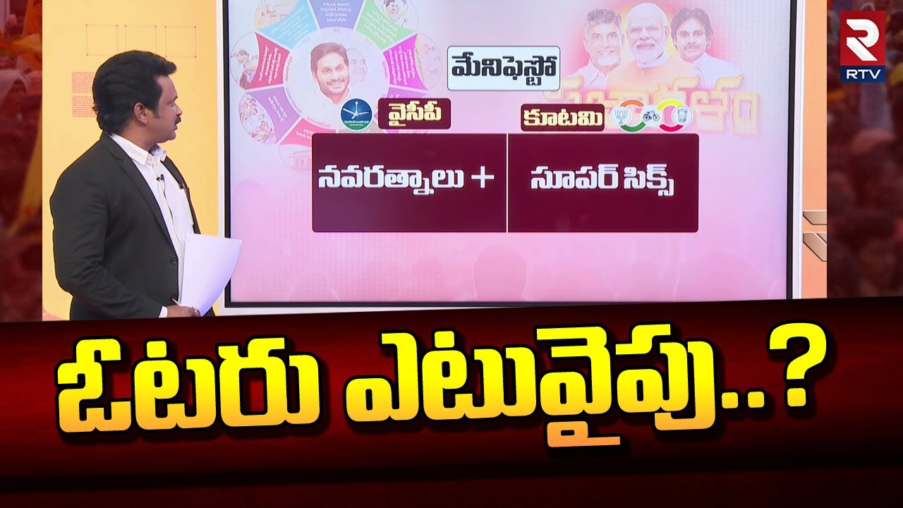 TDP Manifesto vs YSRCP Manifesto || ఓటరు ఎటువైపు.? || AP 2024 Elections ...