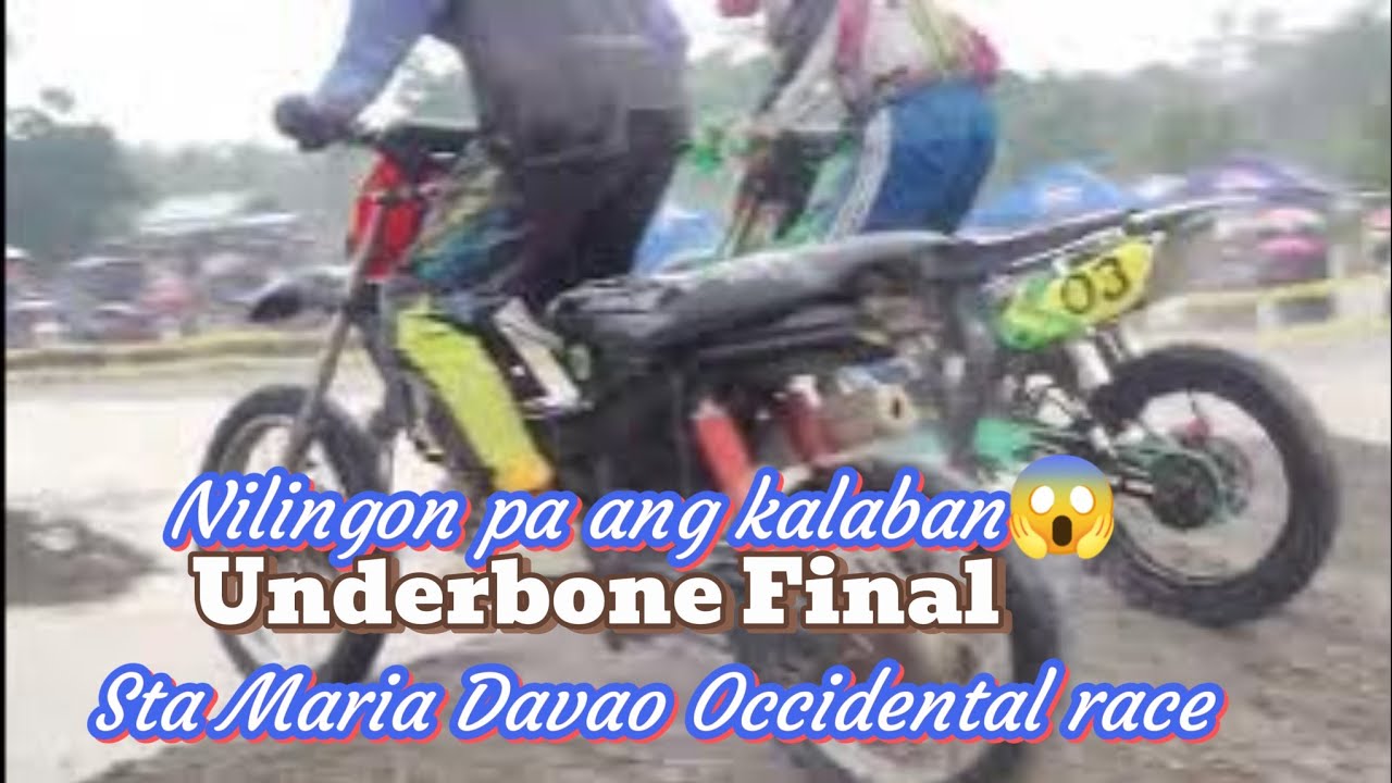 Nilingon pa ang kalaban😱Underbone Final.Sta Maria Davao Occidental race ...