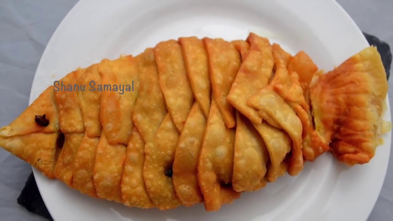 கோதுமை சமோசா மிக சுவையாக செய்வது எப்படி | Veg Fried Fish Samosa | Shanu ...