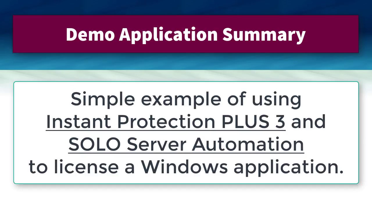 SoftwareKey System Evaluation - Demo Application - YouTube