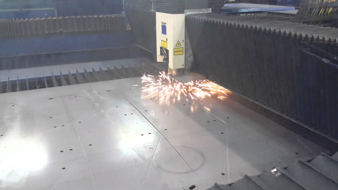 Découpe laser tôlerie fine alu et inox chez POTHIER Productions - YouTube