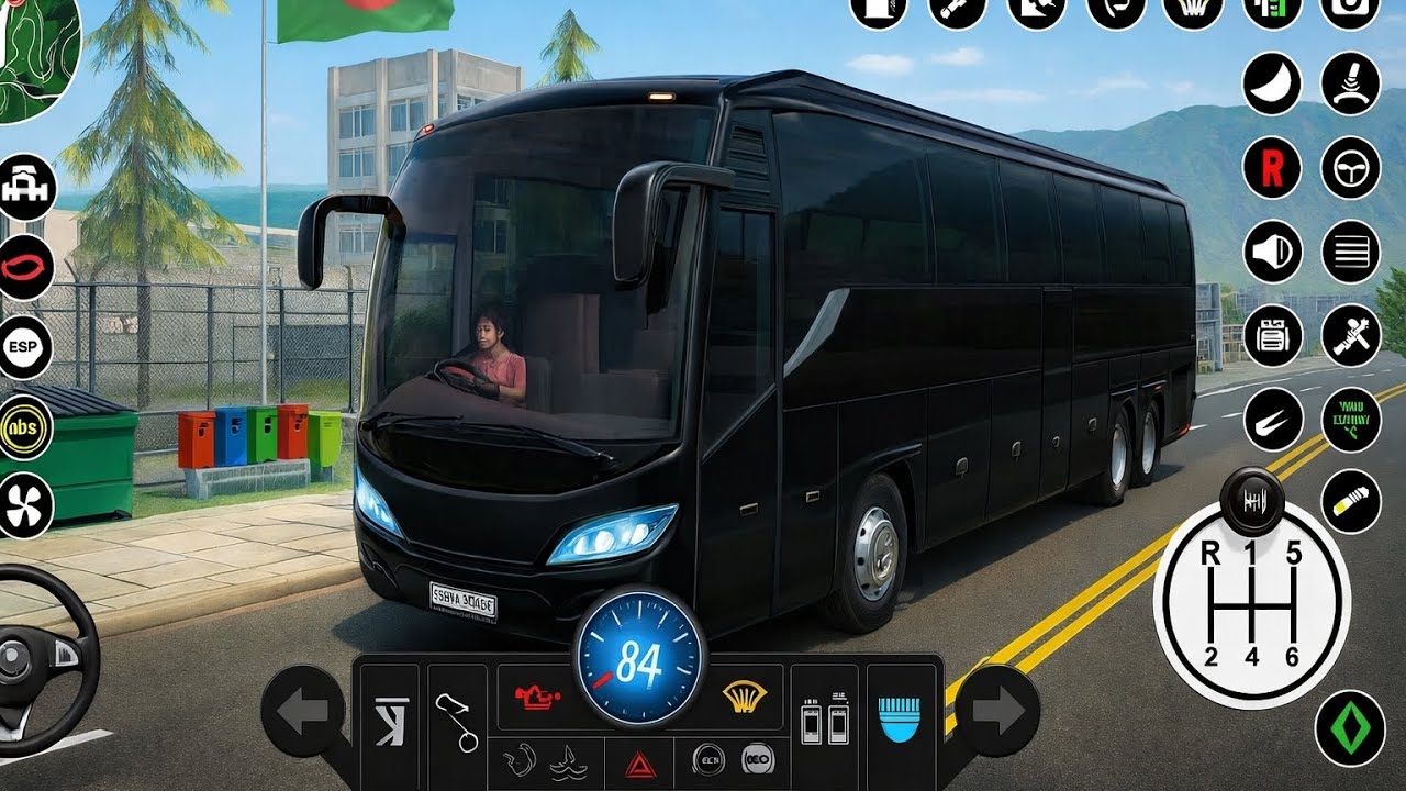 Bus Parking & Driving Simulator 🚌 | Real Control Gameplay #androidgame ...