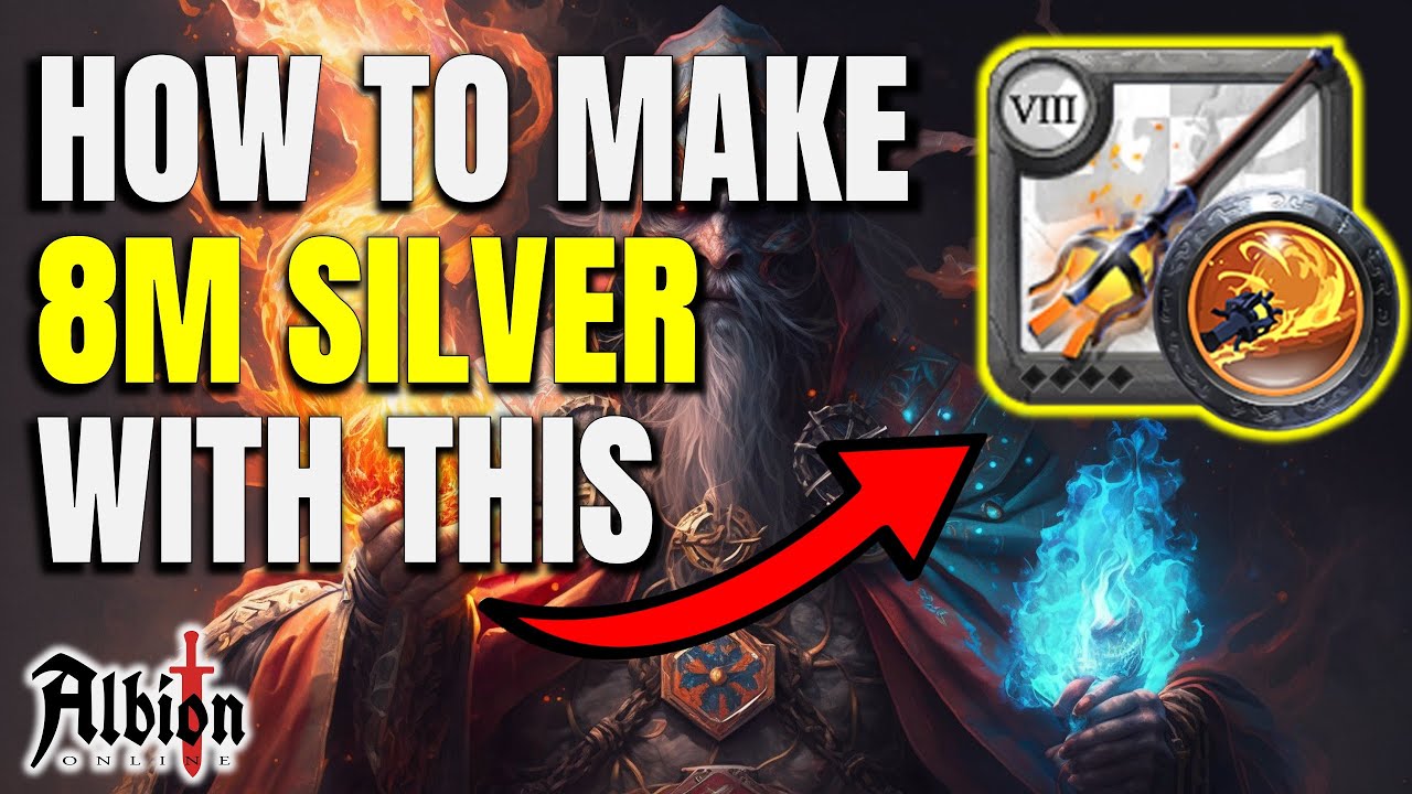 How To Make 8M SILVER With This OP Fire Staff META BUILD In Albion ...