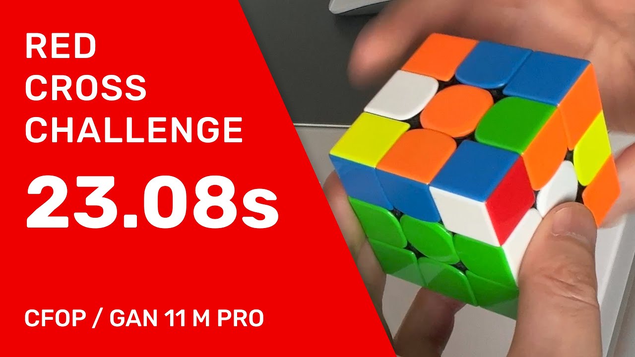 Solve Rubik's Cube - Colour Neutral Challenge - RED CROSS - 23.08s ...
