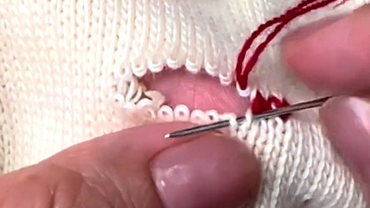 How to Perfectly Repair a Broken Thread and Hide the Excess Thread Ends ...