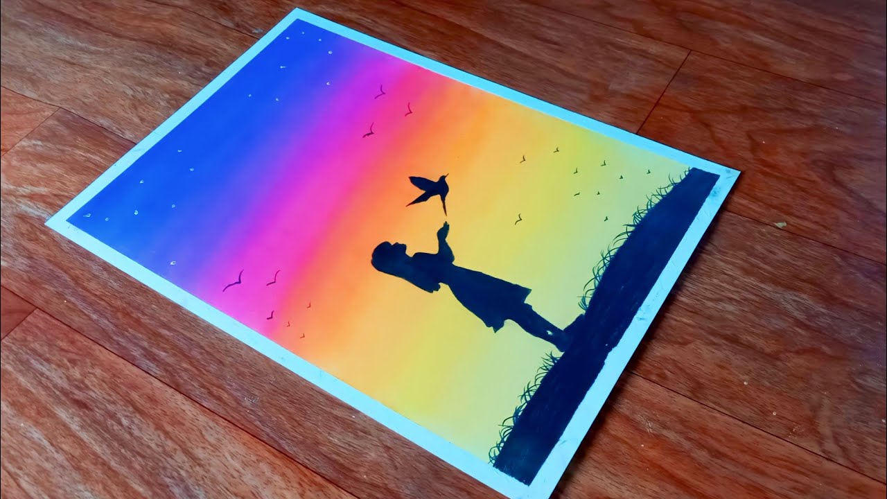 How to Draw Soft Pastle Drawing/Easy Drawing/Step By Step/Simple Girl ...