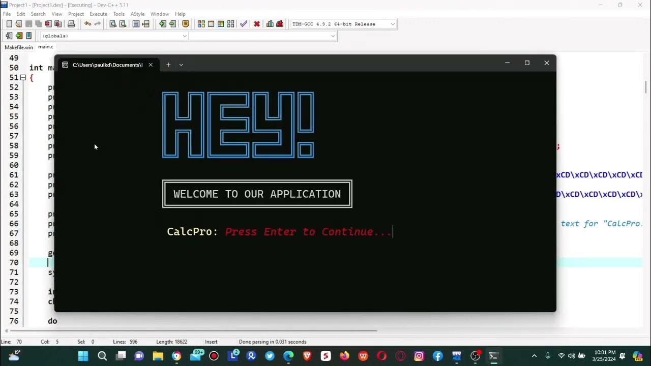 Welcome Page in C-Programming using ASCII Code #C-Programming #Coding #ASCII - YouTube