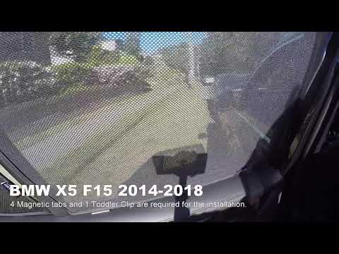 Snap Shades installation in a BMW X5 (F15)