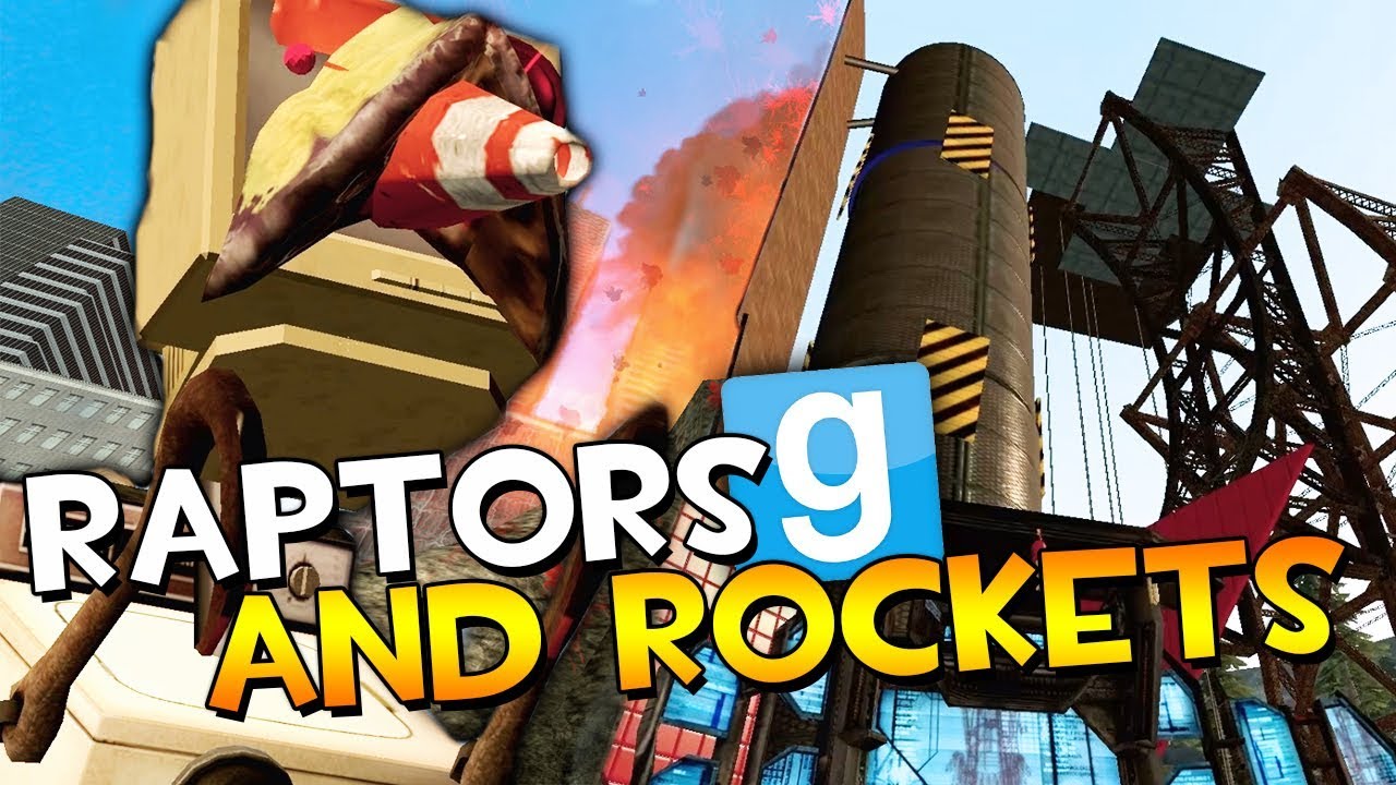 MECHA RAPTORS and ROCKET SHIPS?! | Gmod Hilarious Creations - YouTube