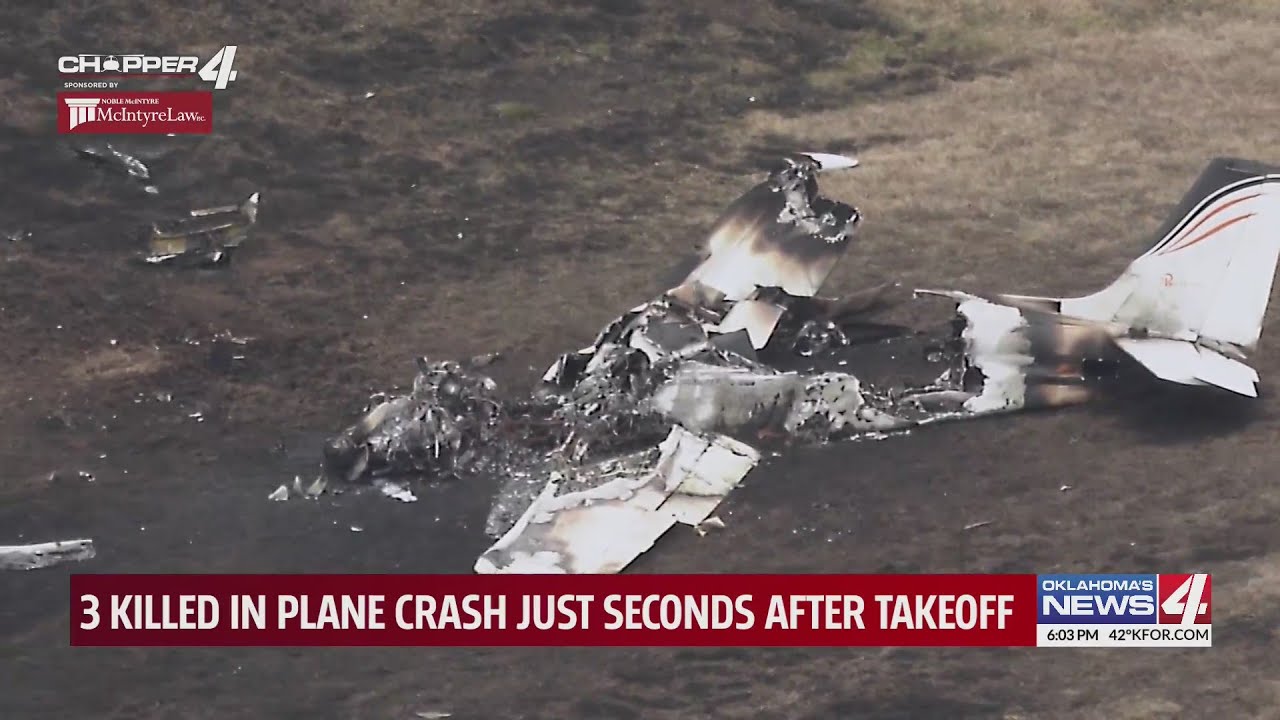 Three killed in plane crash just moments after takeoff - YouTube