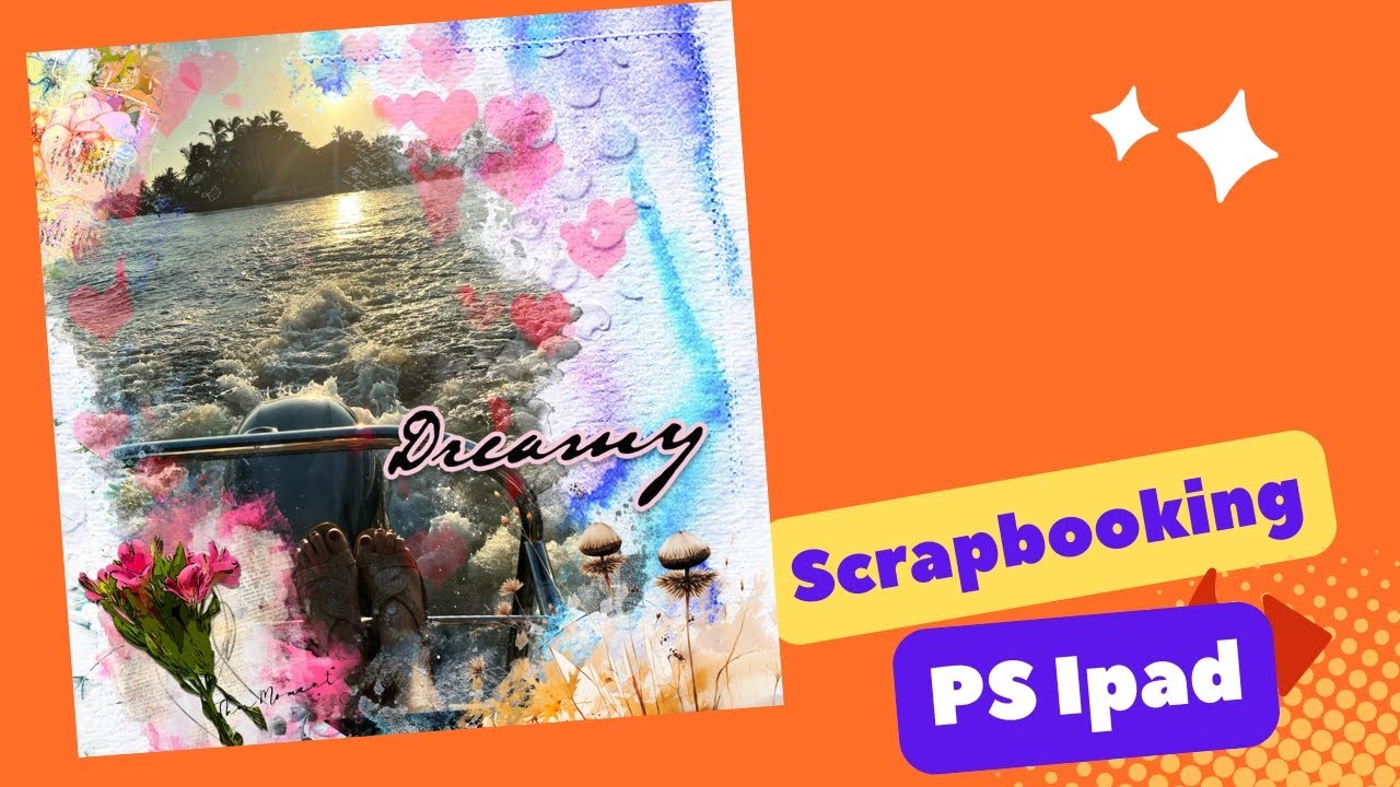 Digital Scrapbooking with Photoshop Ipad app - YouTube
