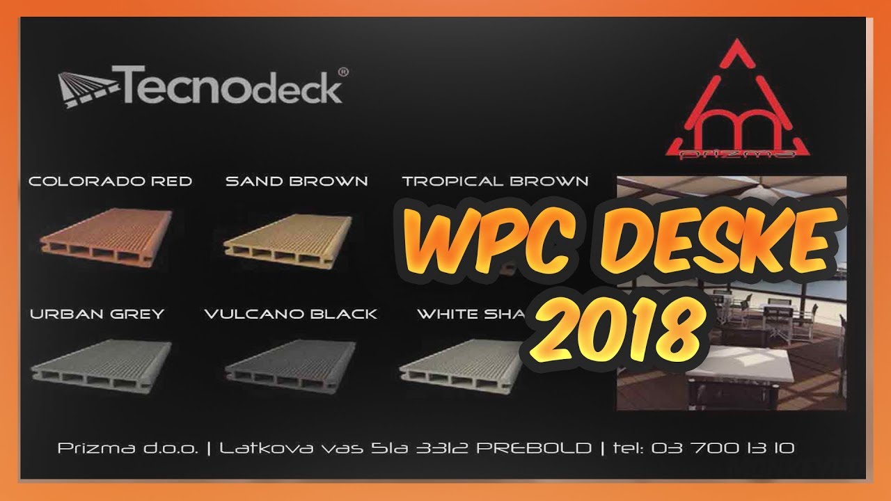 wpc deske - Tecnodeck - Instalacije 2018 - YouTube