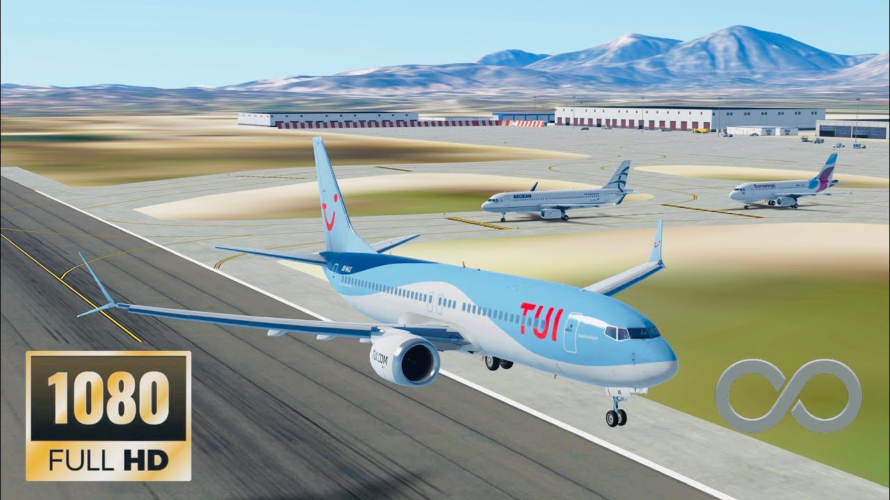 ♾️Infinite Flight♾️ 🇬🇷Athens TUI B737max8 - fantastic 🎥 angles - parallel landing - ATC(5) - HD ...