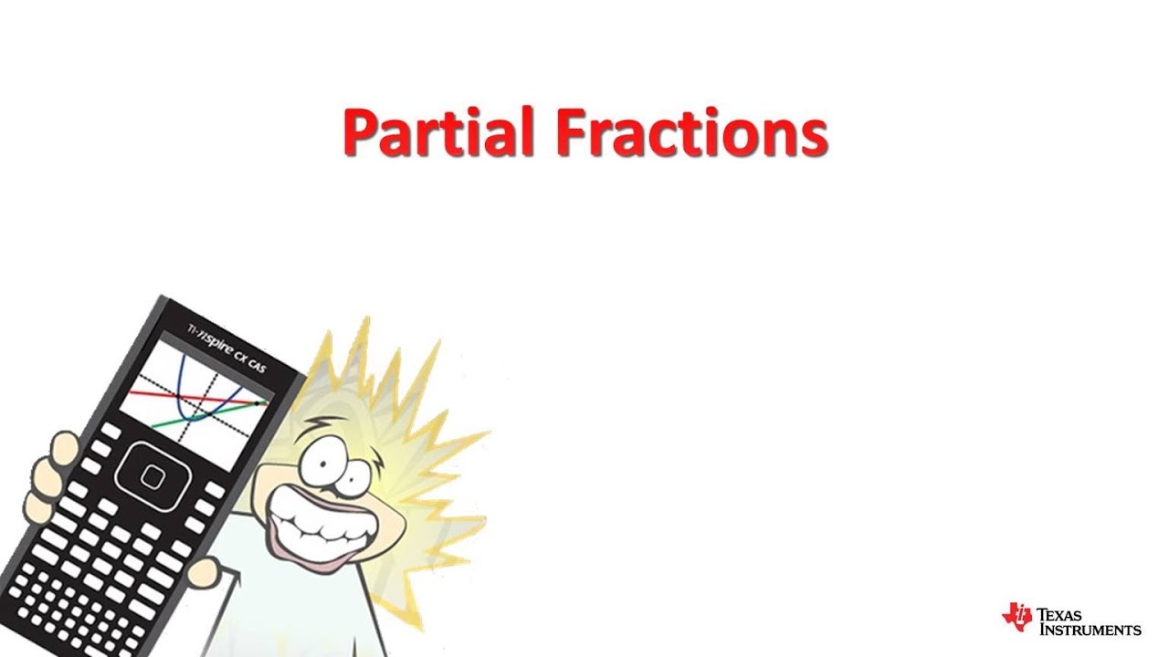 Partial Fractions on TI-Nspire CX CAS for Specialist Mathemtics - YouTube