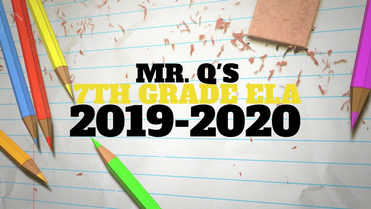 7th Grade ELA 2019-2020 - YouTube