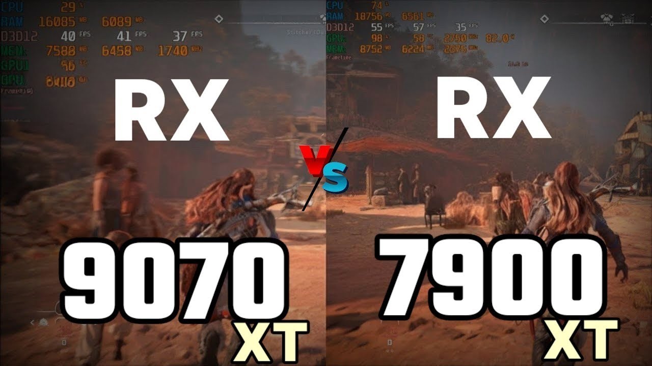 'Rx 9070 Xt Vs Rx 9070 Vs Rx 7900 Gre Vs Rx 7800 Xt - Rx 9070 Xt Vs ...