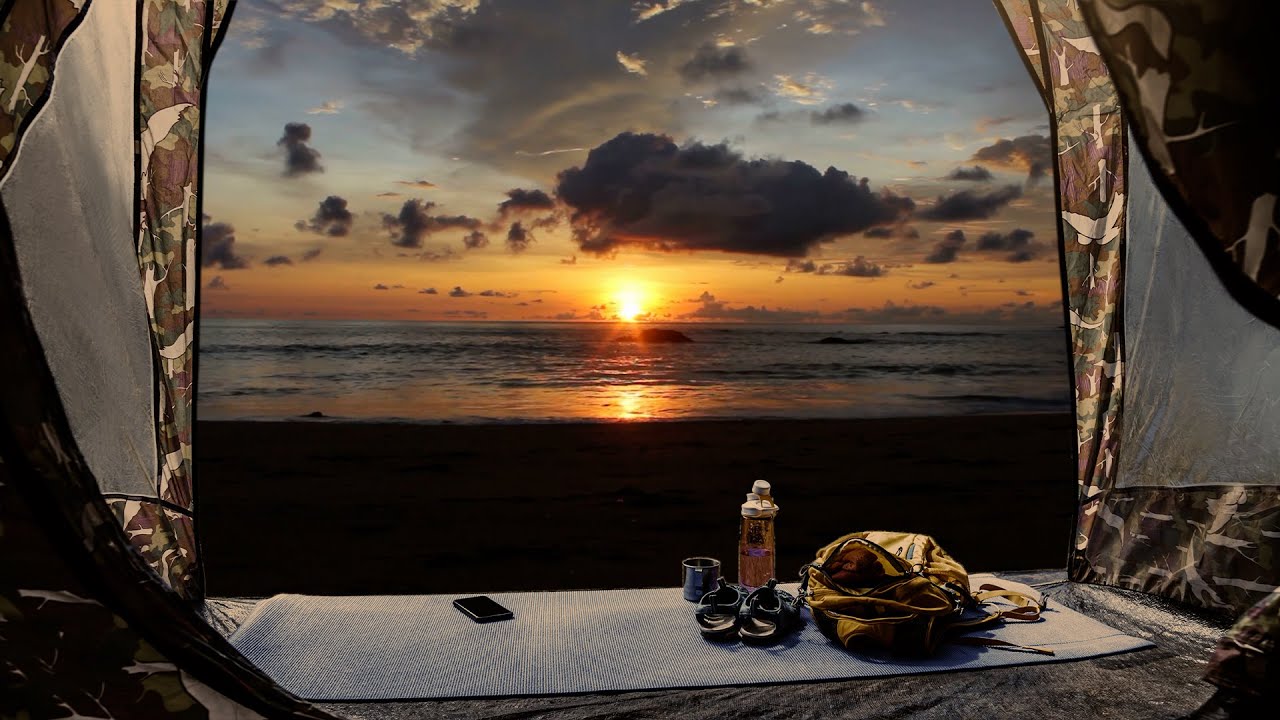 Camping Beach | Wave Sound & a Cozy Tent is a Perfect Combination ...