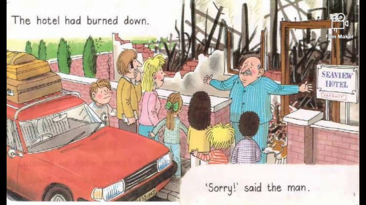 At the seaside. A story to practise the simple past tense. - YouTube