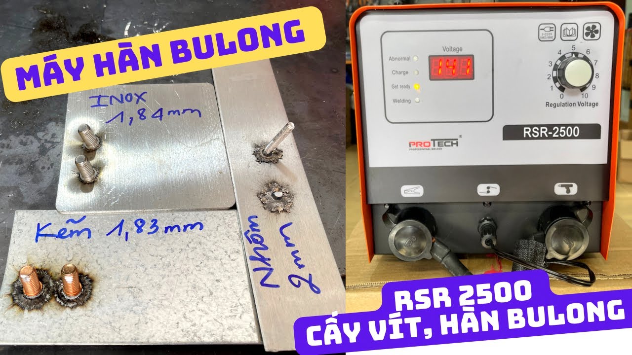 ⚡Xem trực tiếp🔥cấy bulong, hàn bulong trên tấm nhôm, inox, thép trên ...