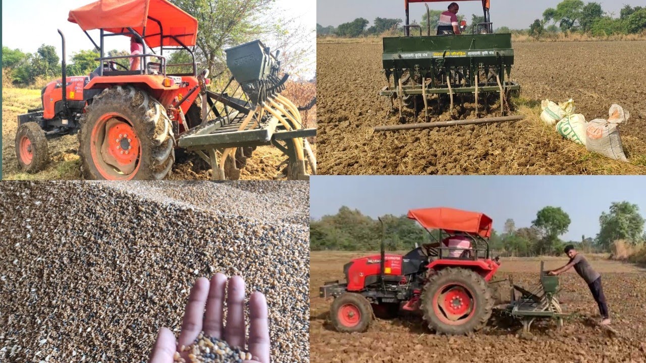 गेहूं की खेती Wheat farming gehu ki kheti Vlogs #kubota mu4501 - YouTube