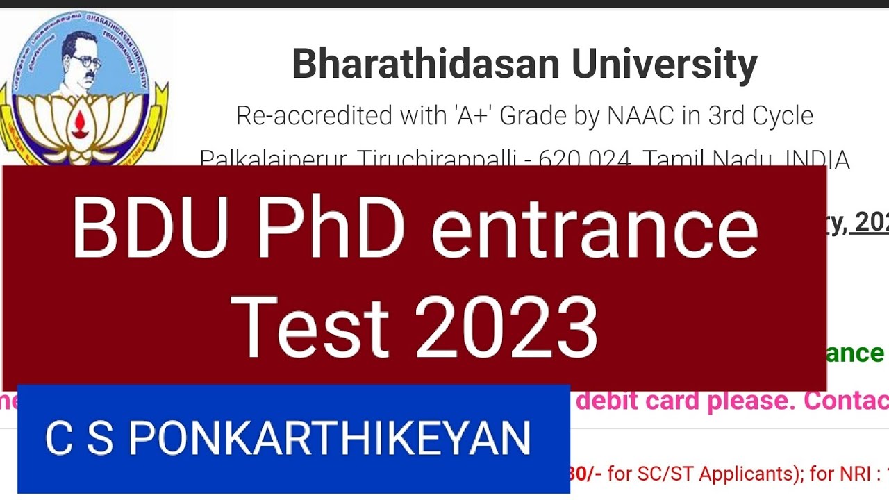 BDU PhD entrance Test 2023 #bdu #bdupdatenews #bduphdentrance2023 # ...