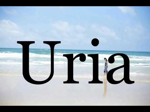 How To Pronounce Uria🌈🌈🌈🌈🌈🌈Pronunciation Of Uria - YouTube
