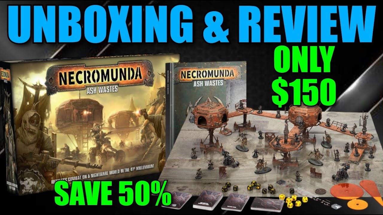 Unboxing Warhammer Necromunda: Ash Wastes Box Vehicles & Terrain # ...