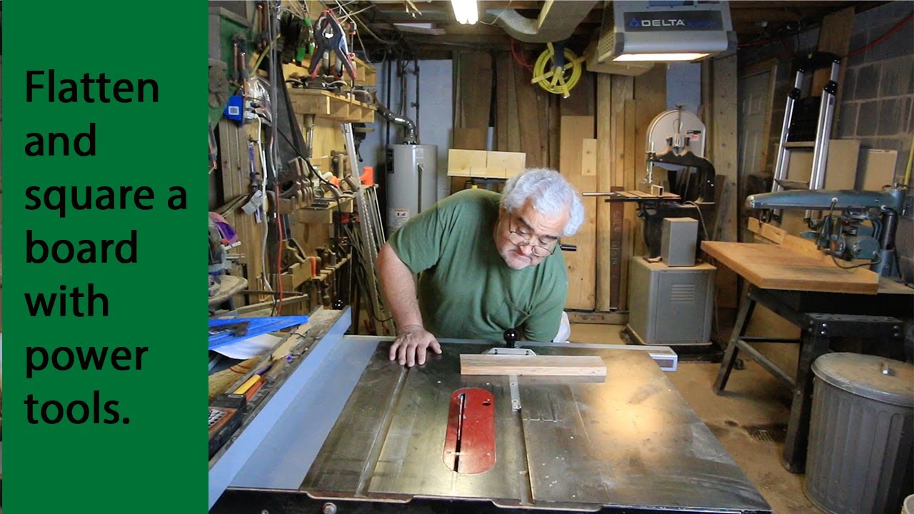 Dimensioning lumber with power tools. - YouTube