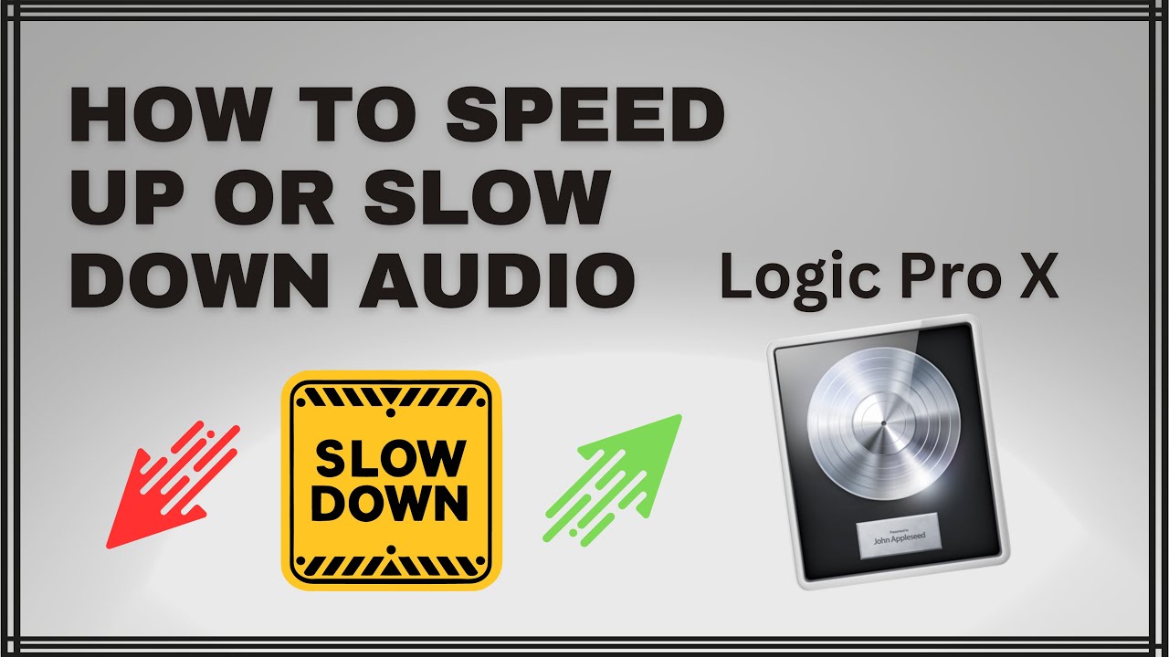 How to slow down or speed up audio - Logic Pro X (Quick Guide) - YouTube