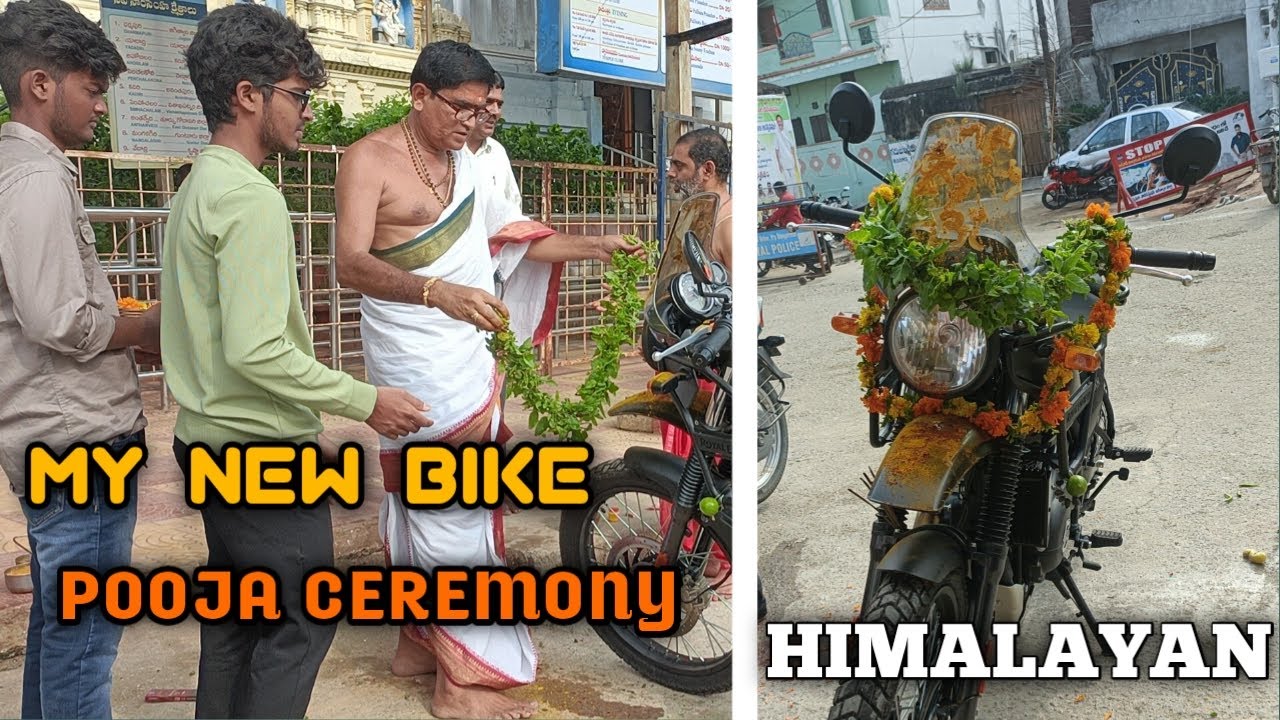 MY NEW BIKE POOJA CEREMONY | ROYAL ENFIELD HIMALAYAN | - YouTube
