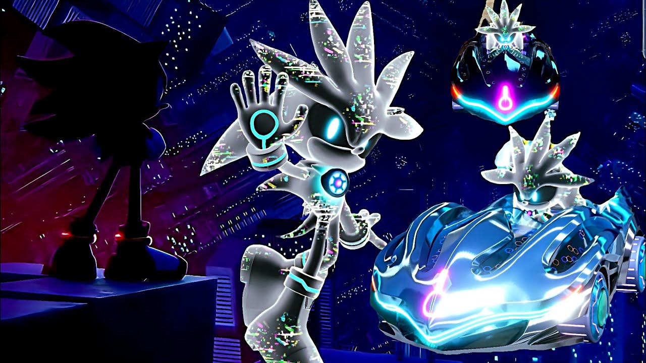 A.I Rival Silver Looks Futuristic with My New Car in Sonic Racing ...