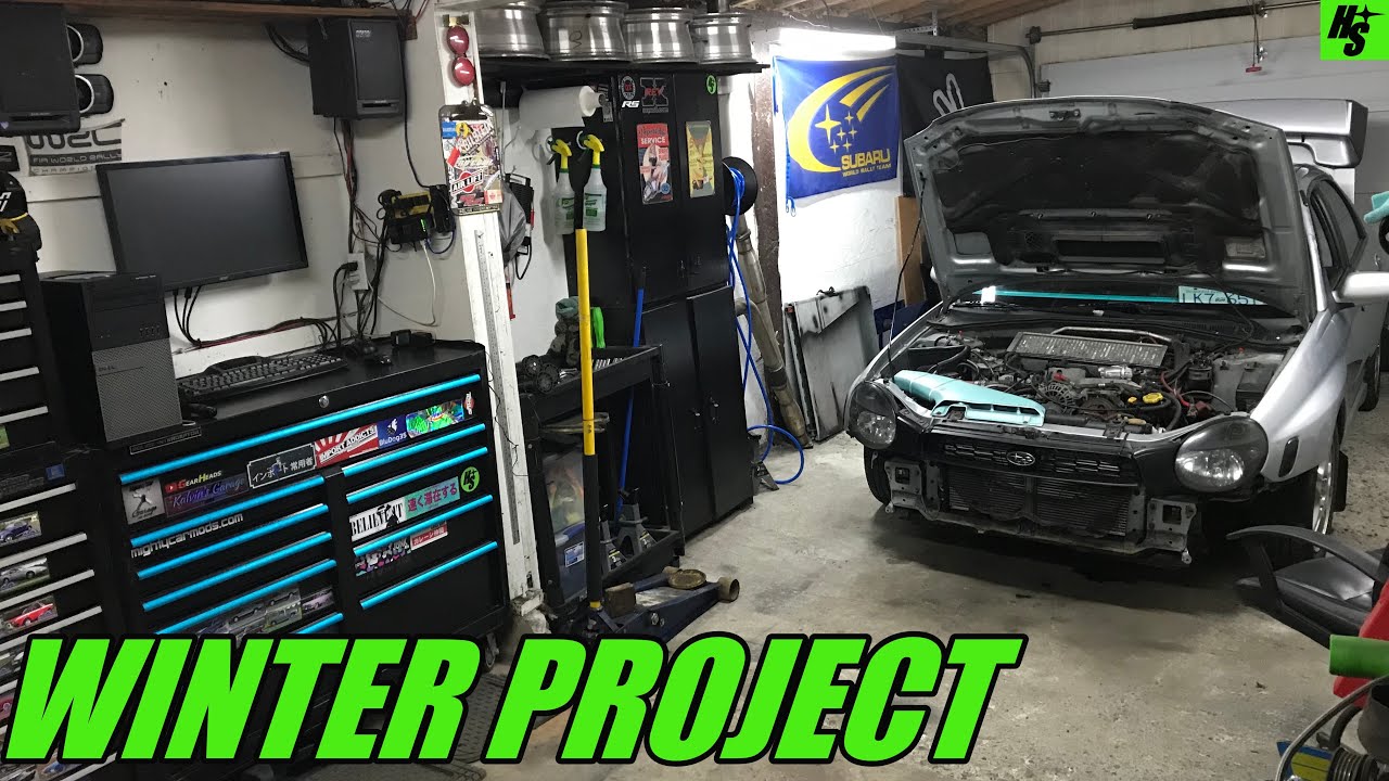 Garage Update and Impreza Build - YouTube