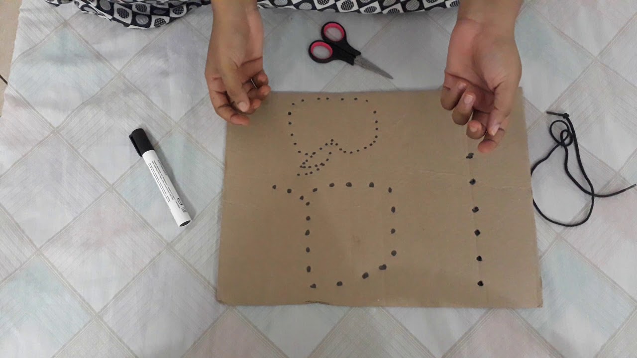 How to do a threading activity with your child with readily avaliable ...