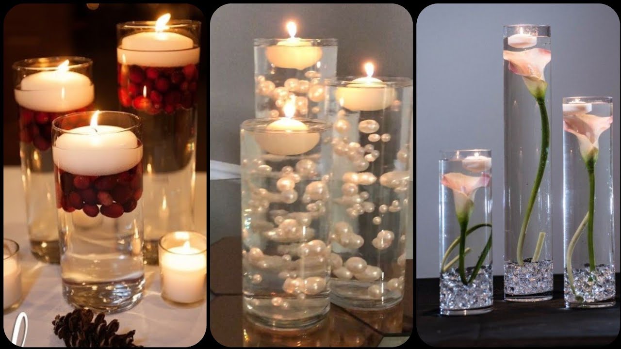 Floating floral Candles ideas,floating Candles For Table Centerpiece ...