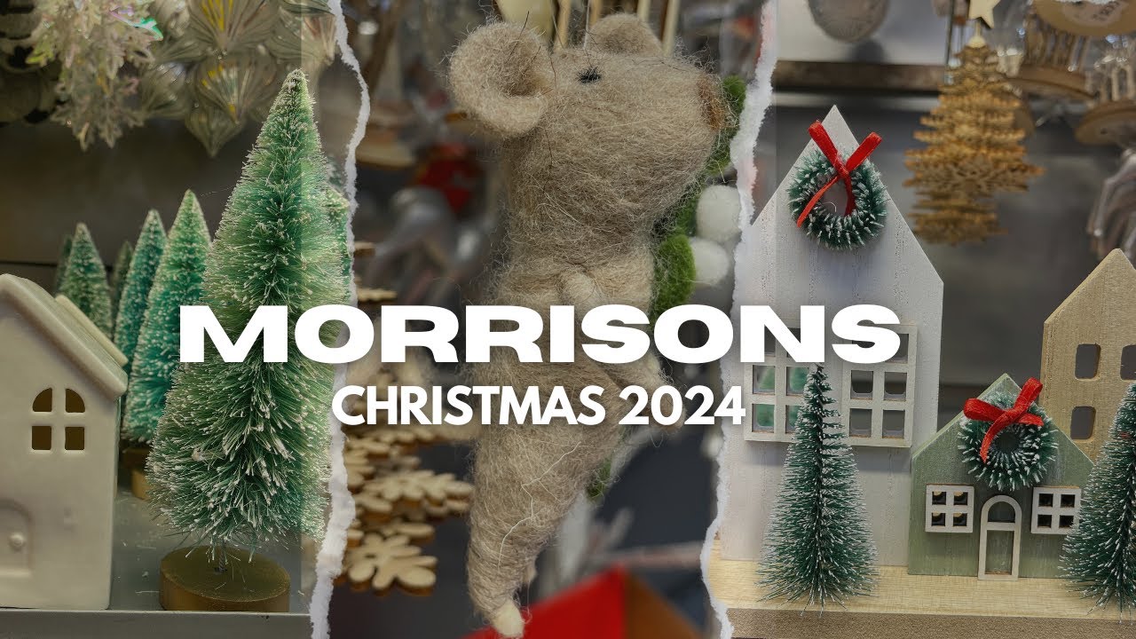 MORRISONS CHRISTMAS TREES AND DECORATIONS 🌲 NUTMEG CHRISTMAS CLOTHING ...
