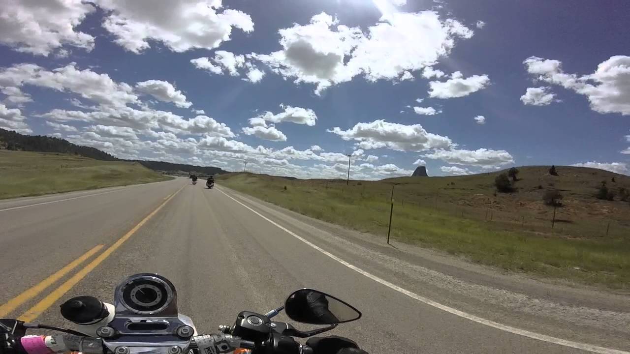 Sturgis Rally 2015 Riding to Devils Tower with GoPro - YouTube