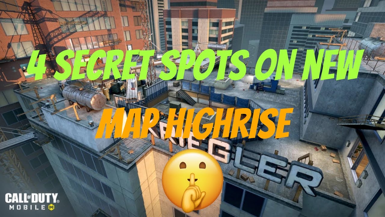 4 SECRET SPOTS ON NEW MAP HIGHRISE!!! - YouTube