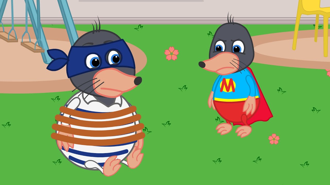Benny Mole and Friends - Superhero Caught The Villain Cartoon for Kids ...