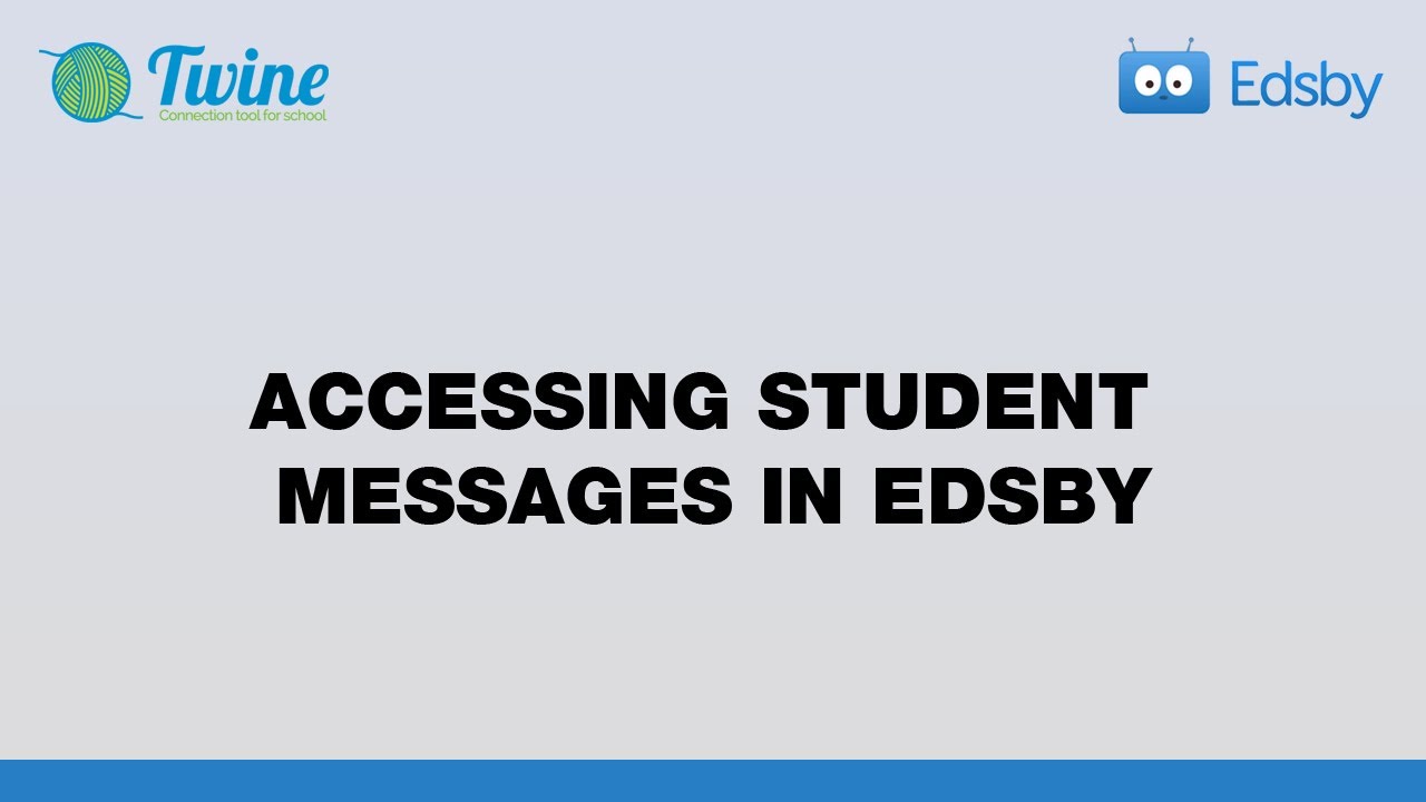 Accessing student messages in Edsby - YouTube