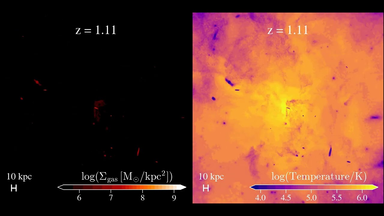 Atomic Dark Matter (ADM) Gas Density and Temperature Evolution (ADM-1 ...