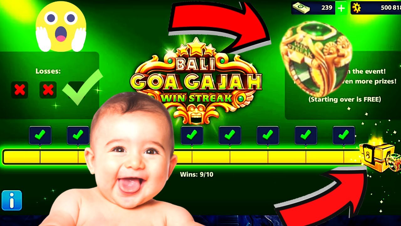 8 BALL POOL 🎱 Balli Goa Gaja Winstreak Event🎱 Balli GOA GAJA CUE 8 8BP🎱 ...