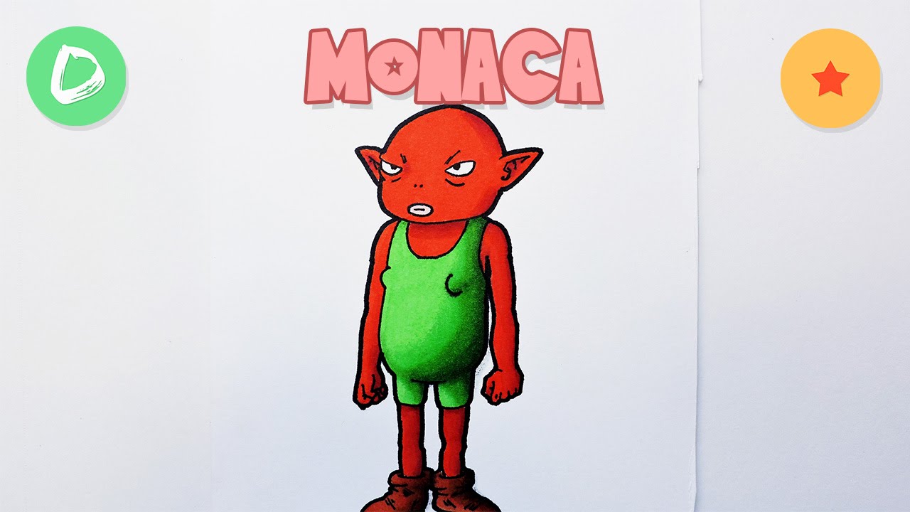 Como Dibujar a Monaca - YouTube